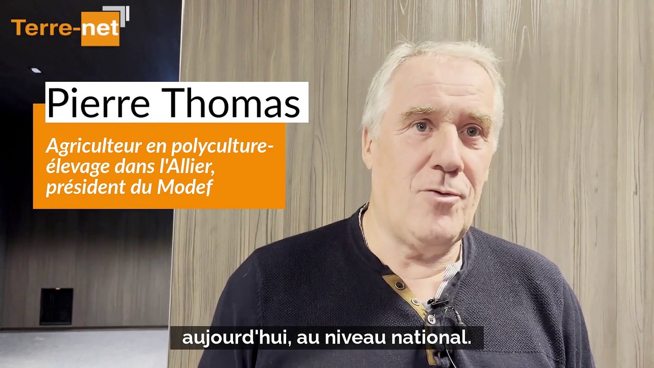 Pierre Thomas, président du Modef, présente les grandes orientations du ...