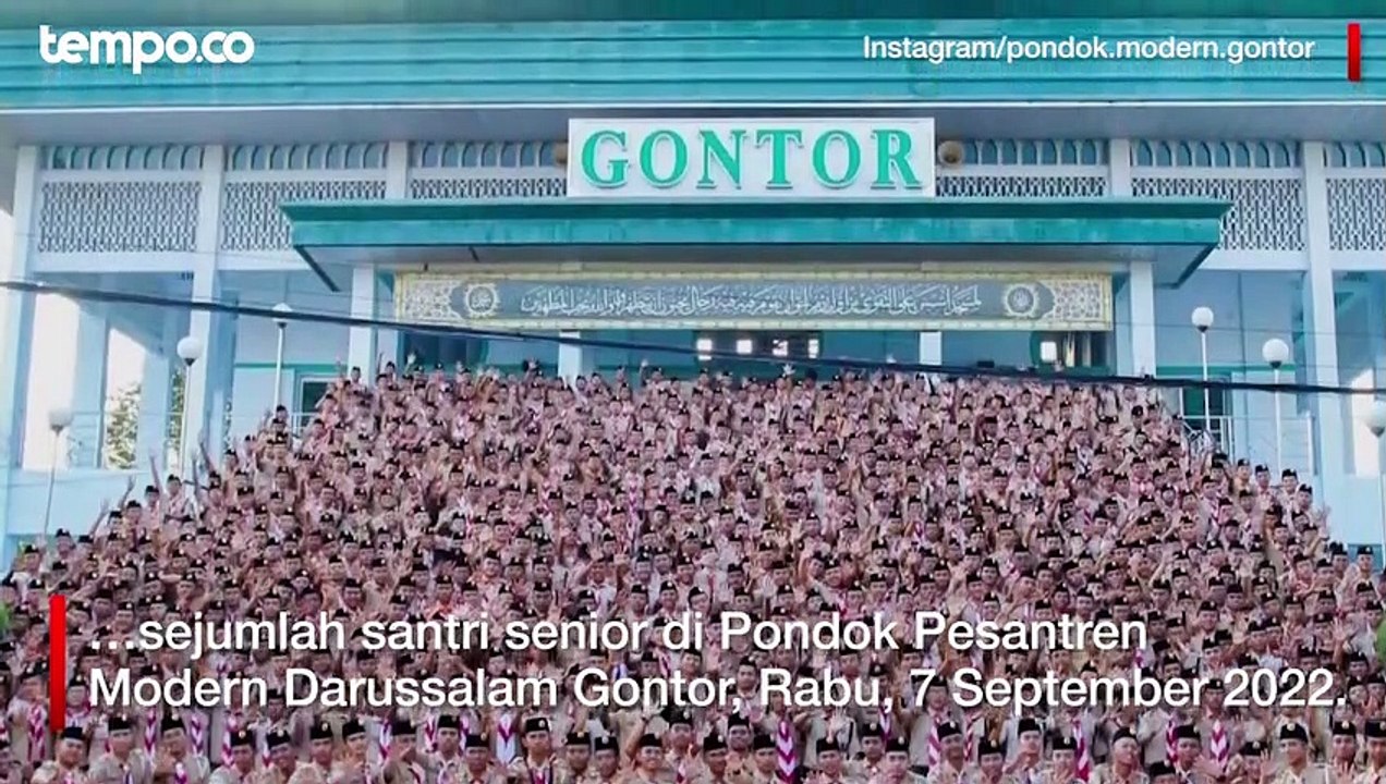 Polisi Gelar Pra rekonstruksi Kasus Penganiayaan Santri Pondok Pesantren Gontor - video Dailymotion