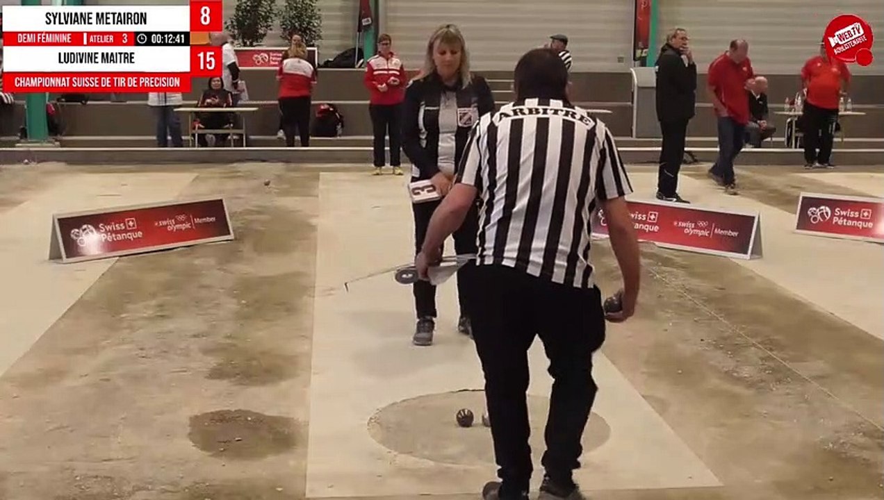 Demi-finale féminin : Sylviane METAIRON (19pts) vs Ludivine MAITRE (24pts) - Championnat Suisse ...
