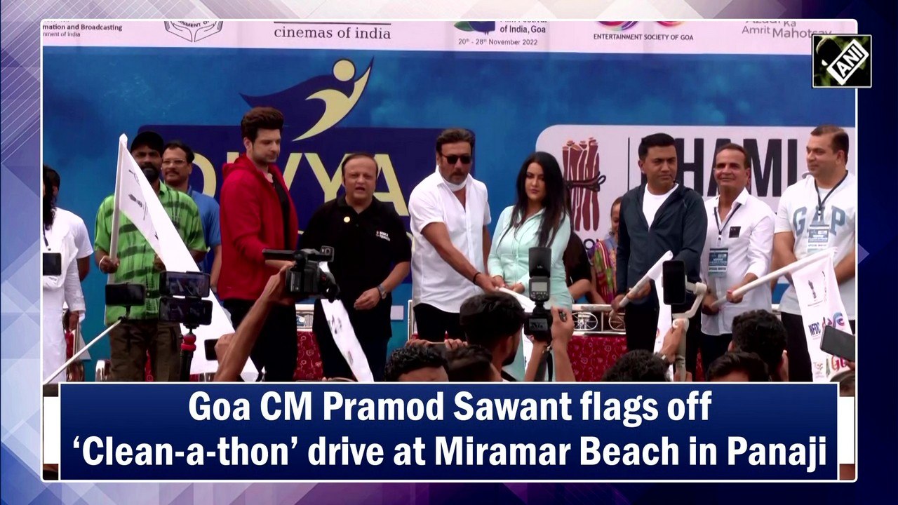 Goa CM flags off cleanliness drive at Miramar Beach - video Dailymotion