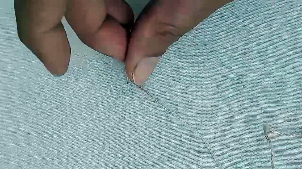 Heart shape steam stich embroidery tutorial for beginners - video ...