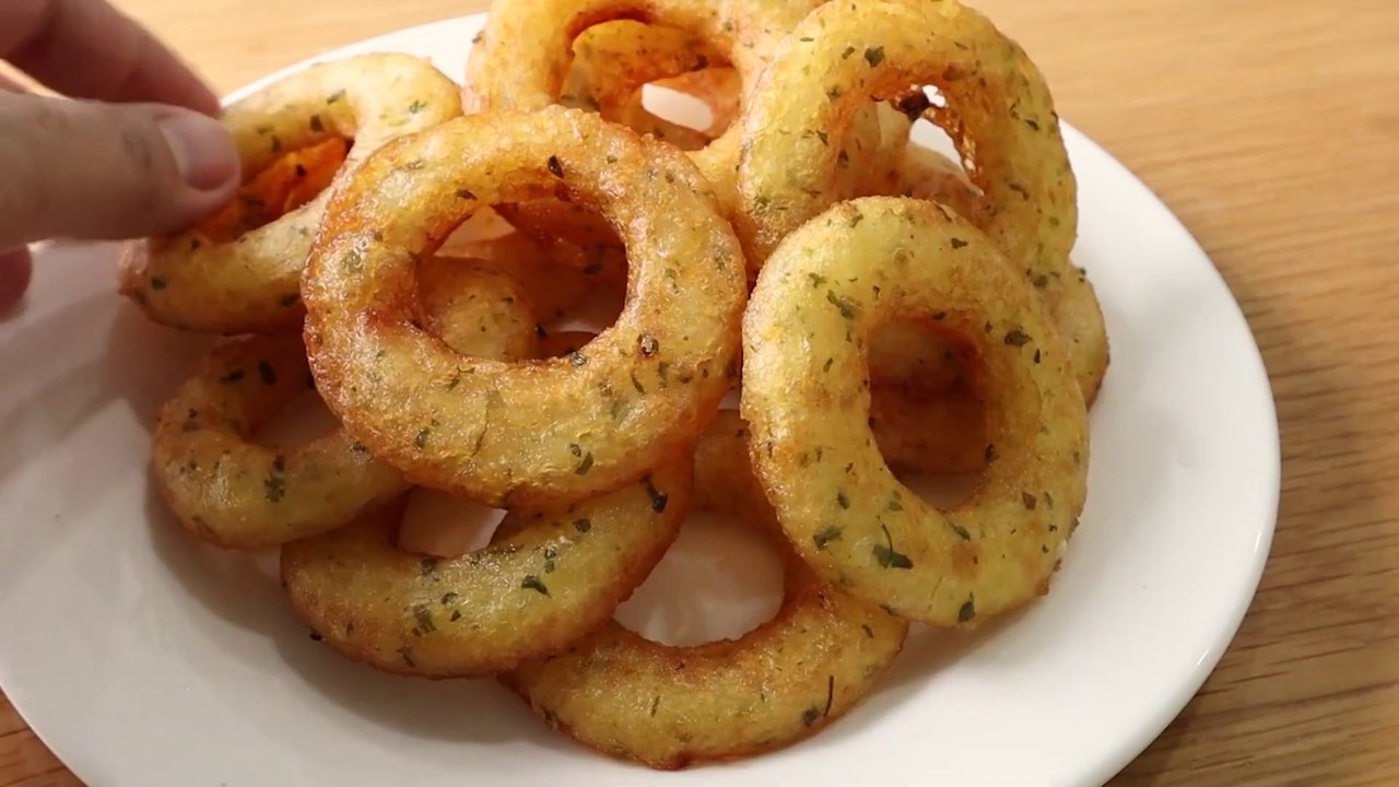 Best Garlic Flavor, Garlic Potato Rings | Fried Potatoes | Potato ...