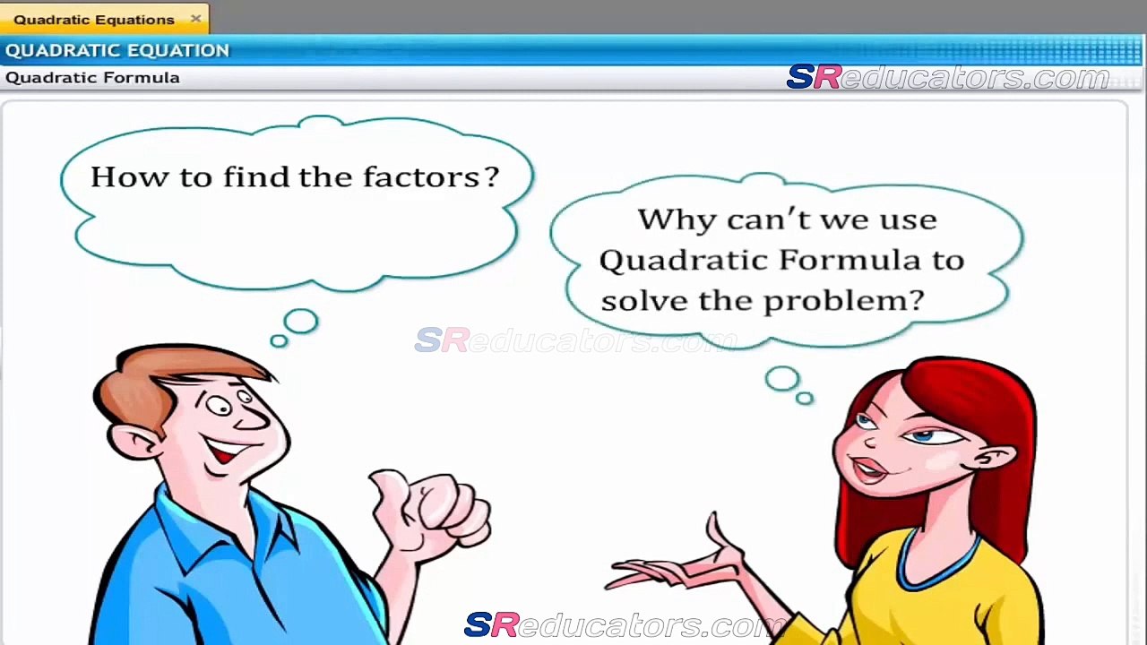 Class 10 Quadratic Equations Animated class CBSE - video Dailymotion