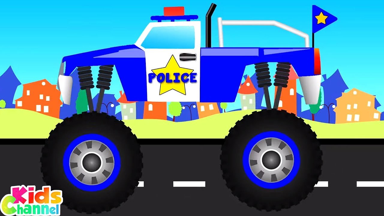 Police Car - Formation and Use Videos for Toddlers - Vehicle Cartoon by ...