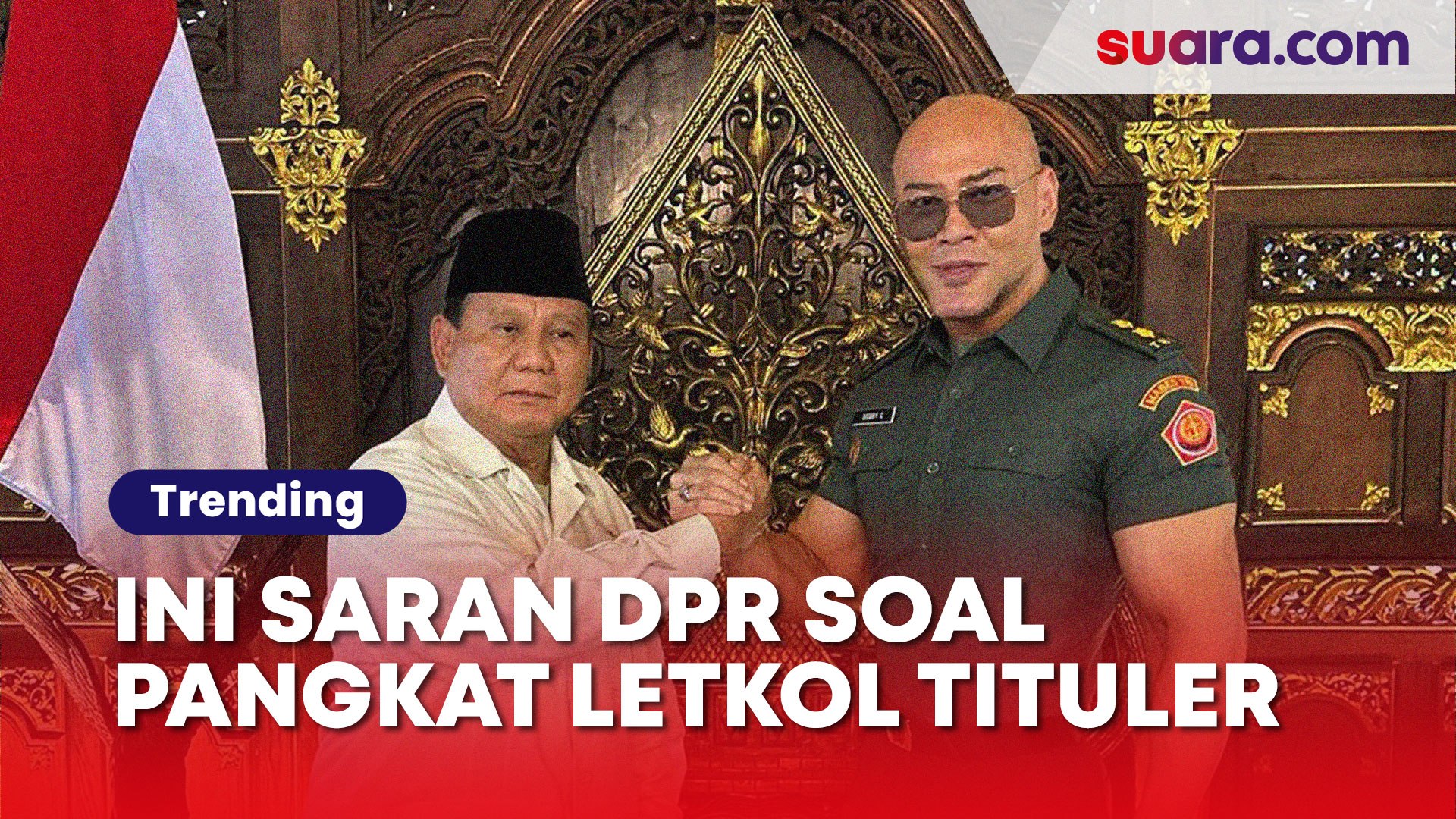 Pangkat Letkol Logo Kenaikan Pangkat Kontroversial Mayor Teddy Indra