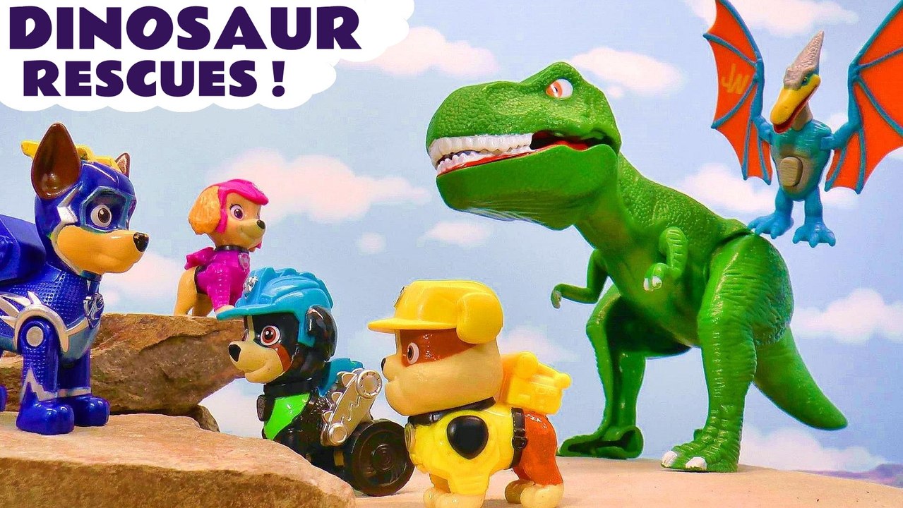 Paw Patrol Pups Learn How To Look After DINOSAURS Cartoon for Kids ...