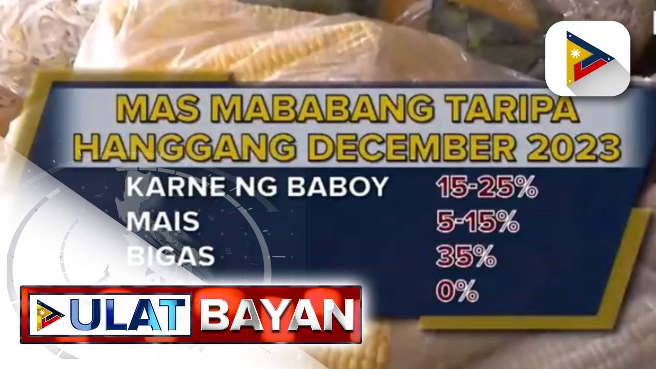 Mas mababang taripa sa ilang agricultural products, pinalawig ni Pres ...