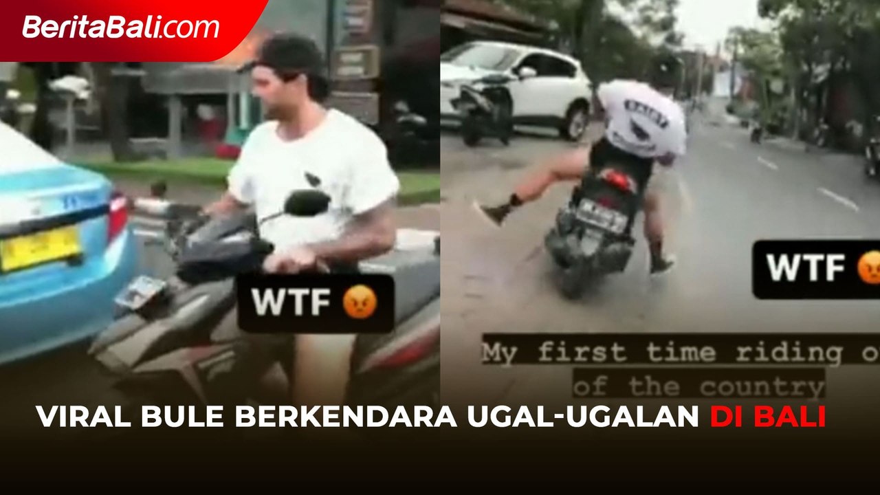 Viral Bule Berkendara Ugal-Ugalan di Bali - Video Dailymotion