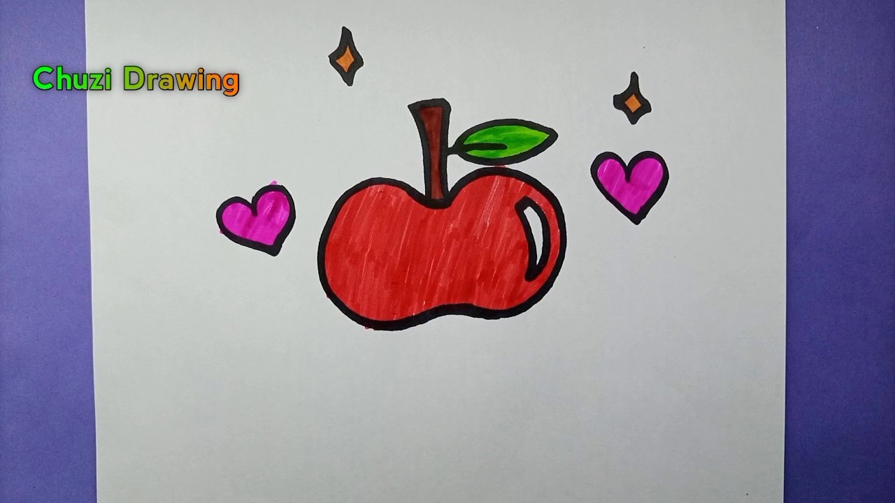 How To Draw A Apple || How To Draw An Apple Easy - video Dailymotion