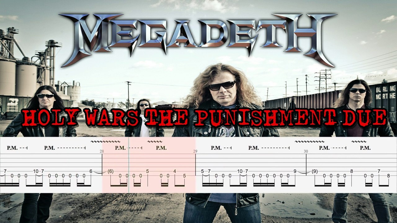 MEGADETH - HOLY WARS THE PUNISHMENT DUE Guitar Tab | Guitar Cover ...