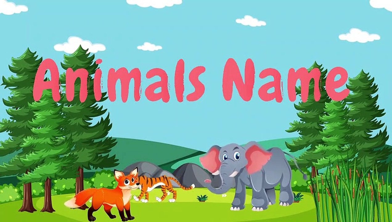 ANIMAL NAMES for Kids Video - Learn Animal Names for Children ...