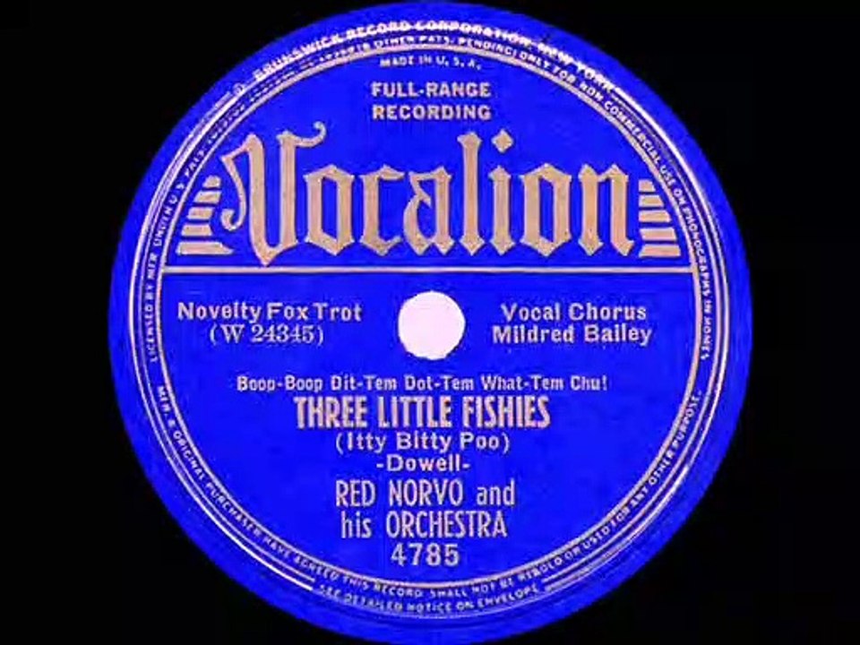 1939 Red Norvo Three Little Fishies Mildred Bailey vocal - Vídeo ...