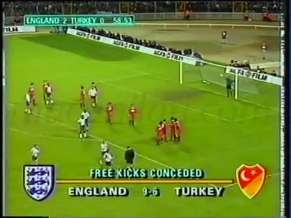England 4-0 Turkey 18.11.1992 - FIFA World Cup 1994 Qualifying Round ...