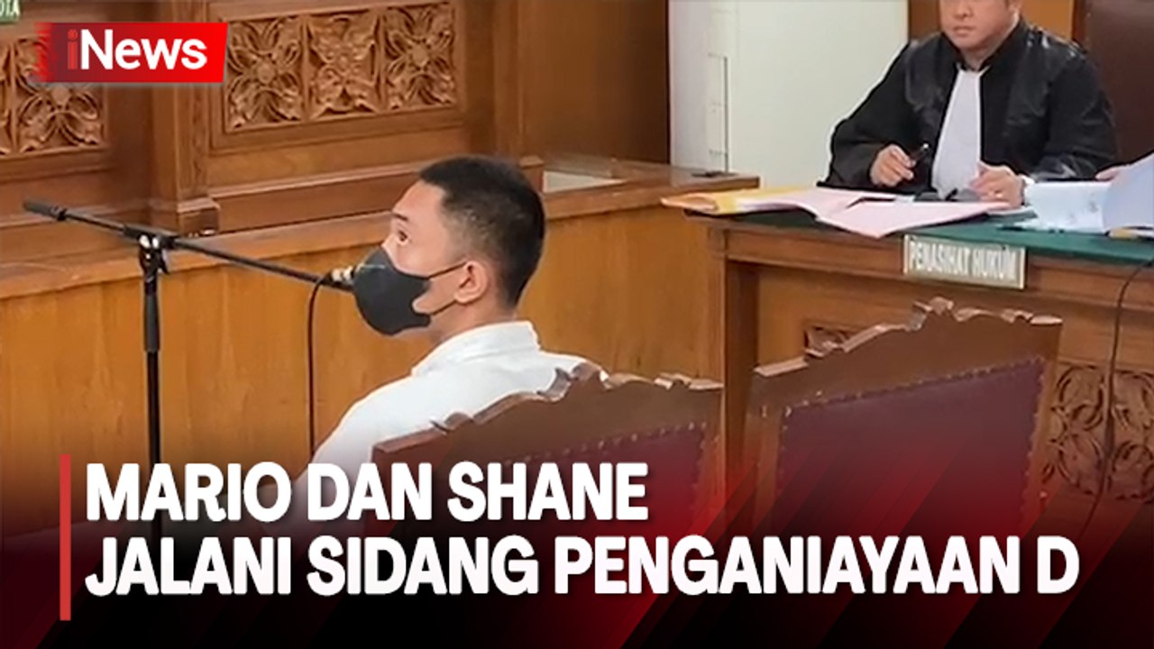 Mario Dandy dan Shane Lukas Jalani Sidang Penganiayaan D, Begini ...