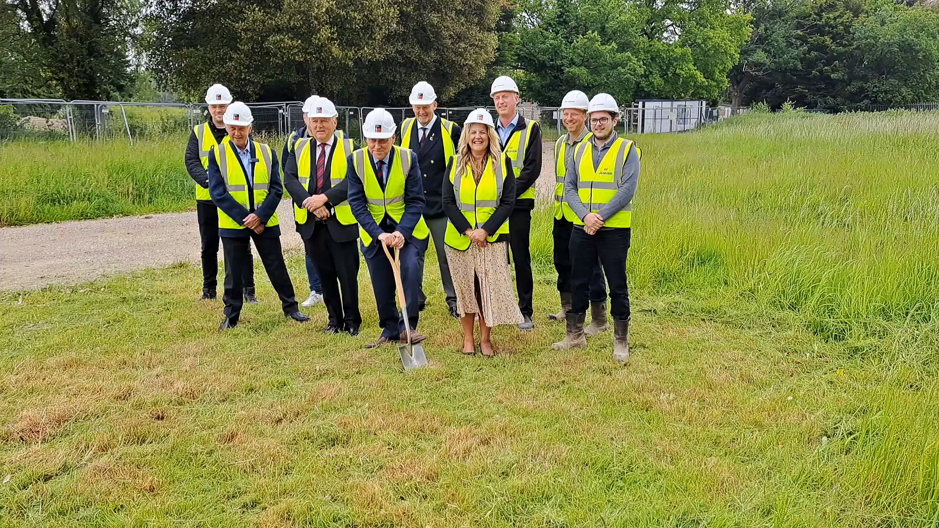 RBLI Centenary Village turf cutting