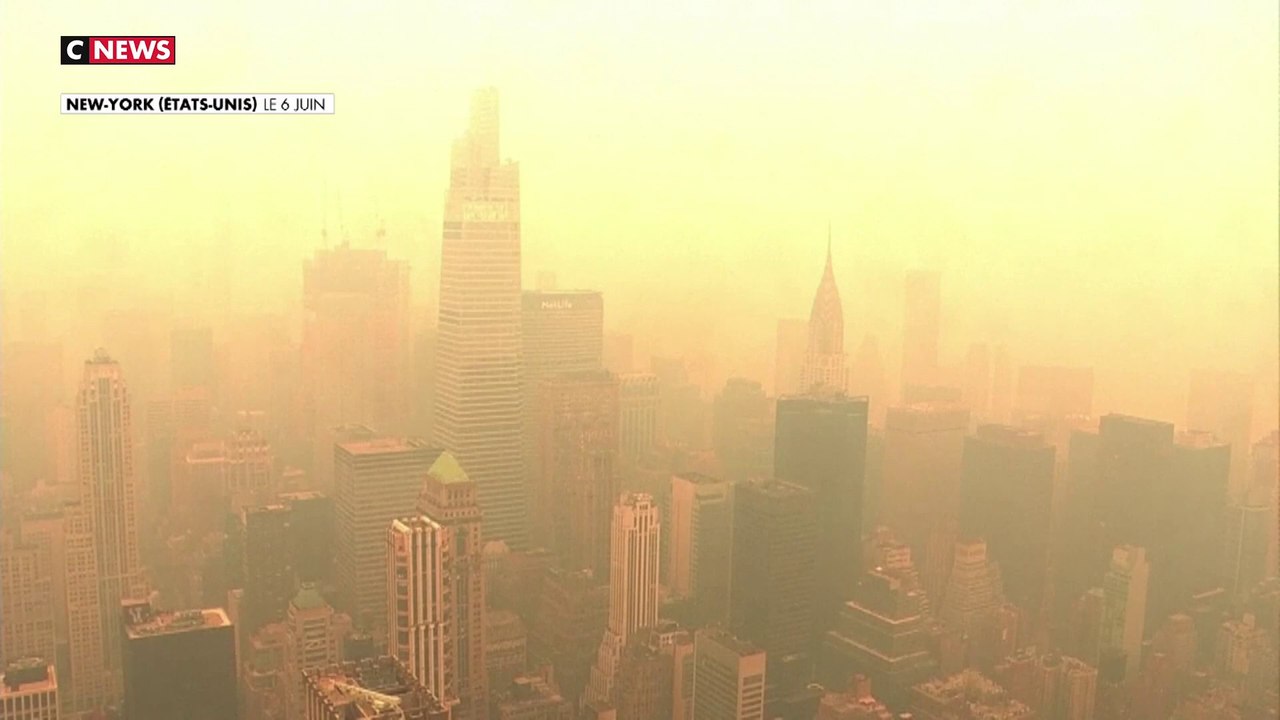 Incendies au Québec : la ville de New York plongée dans un brouillard orange - Vidéo Dailymotion