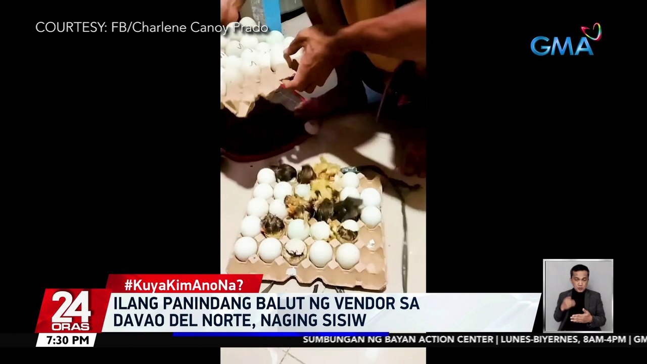 Ilang panindang balut ng vendor sa Davao Del Norte, naging sisiw | 24 ...