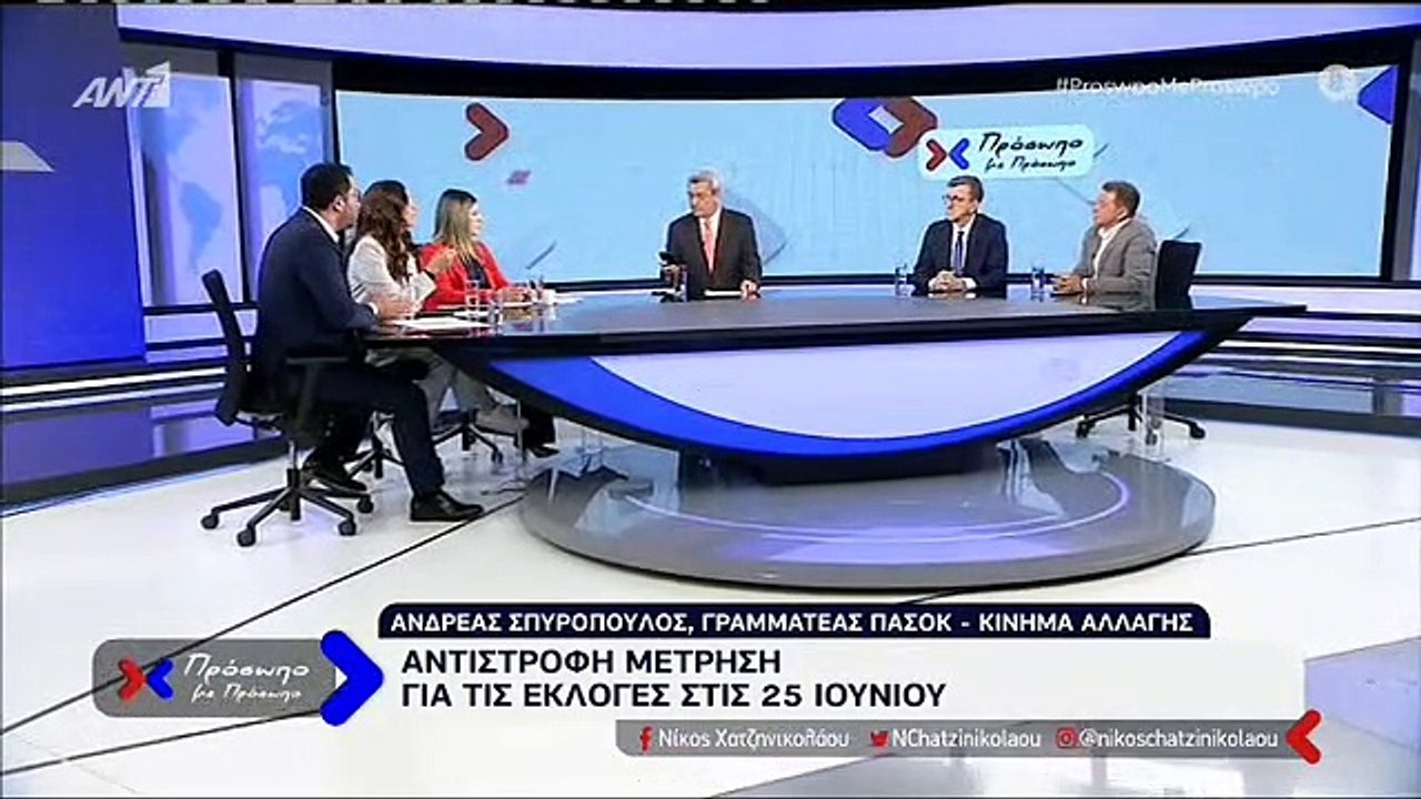 ΠΡΟΣΩΠΟ ΜΕ ΠΡΟΣΩΠΟ - ΠΟΛΙΤΙΚΗ ΑΝΤΙΠΑΡΑΘΕΣΗ ΣΠΥΡΟΠΟΥΛΟΥ-ΖΑΧΑΡΑΚΗ ...