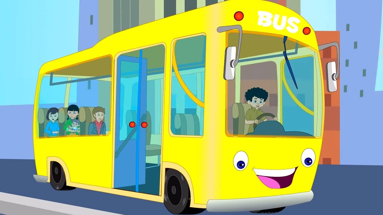 Wheels On The Bus Go Round And Round and More Vehicles Songs for Kids ...