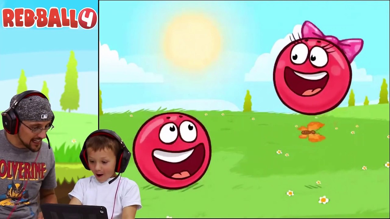 RED BALL 4- INTO THE CAVES GIRLFRIEND FALLS! FGTEEV #9 w_ Chase Dad Mom ...