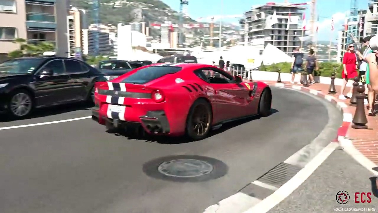 Ferrari F12 TDF Driving in Monaco - Lovely V12 Sounds - - Vidéo Dailymotion