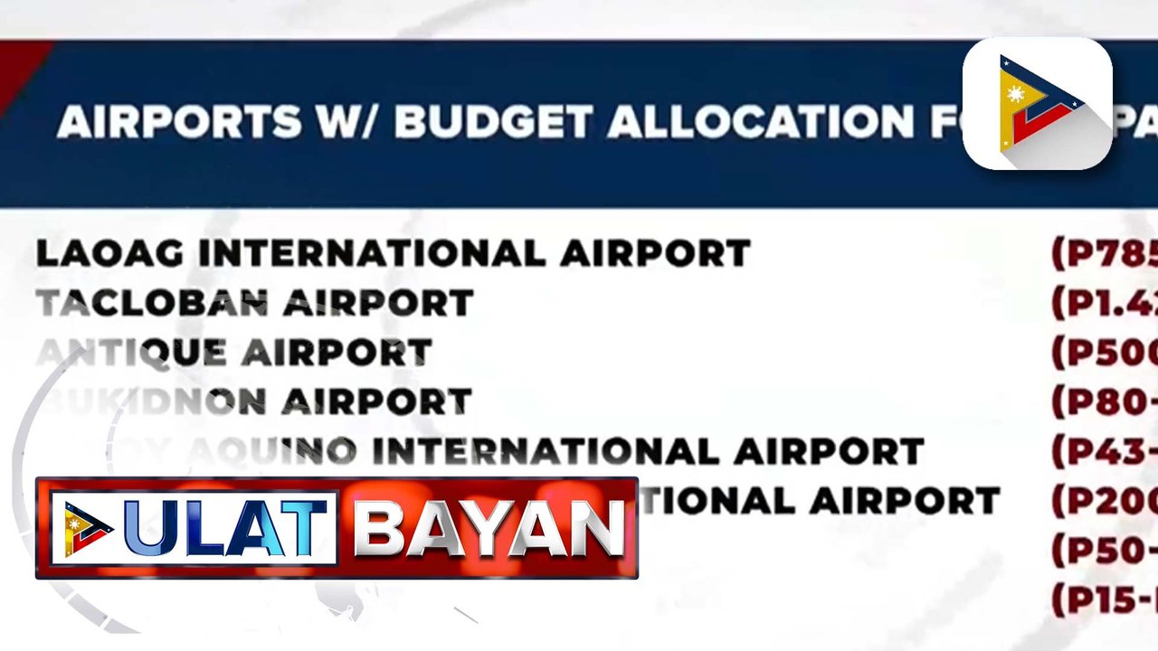 8 airport projects, pinaglaanan ng pondo sa ilalim ng 2023 national ...