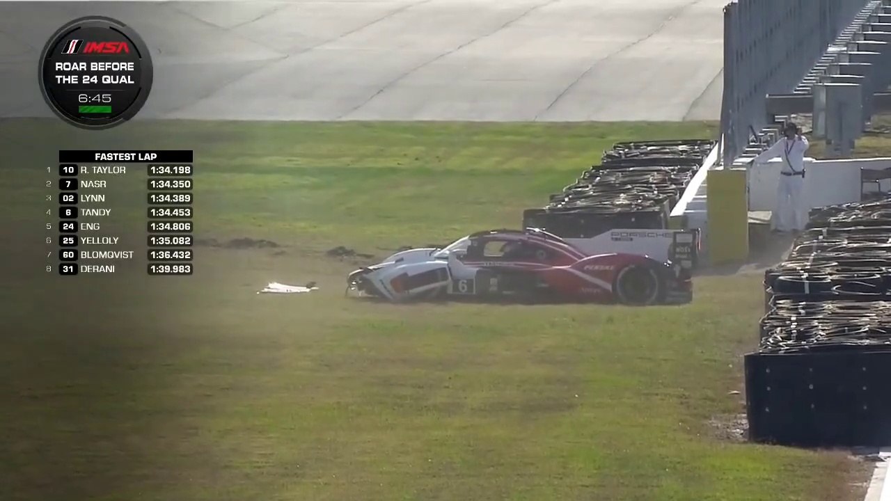 IMSA 24H Daytona 2023 Qualifying GTP Tandy Crash - Vidéo Dailymotion