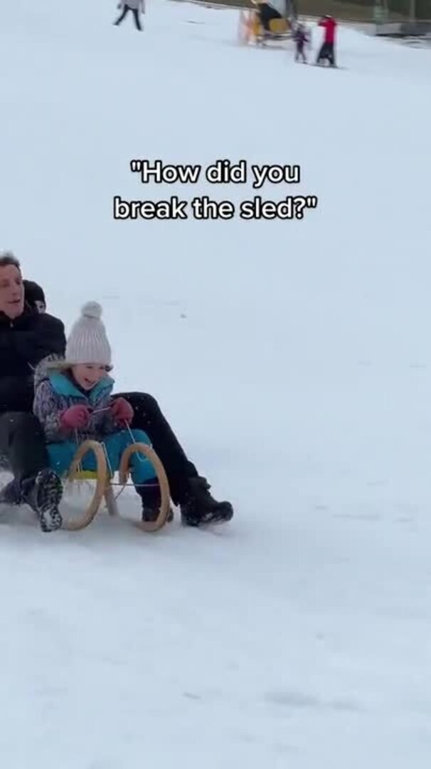 Sledding Memes Given A Subject Boy And An Object Sled And Their
