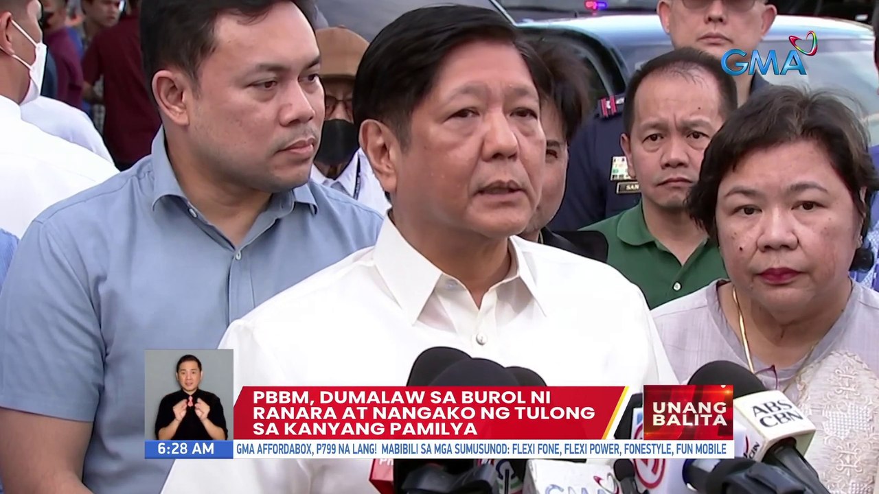 PBBM, dumalaw sa burol ni Ranara at nangako ng tulong sa kanyang ...