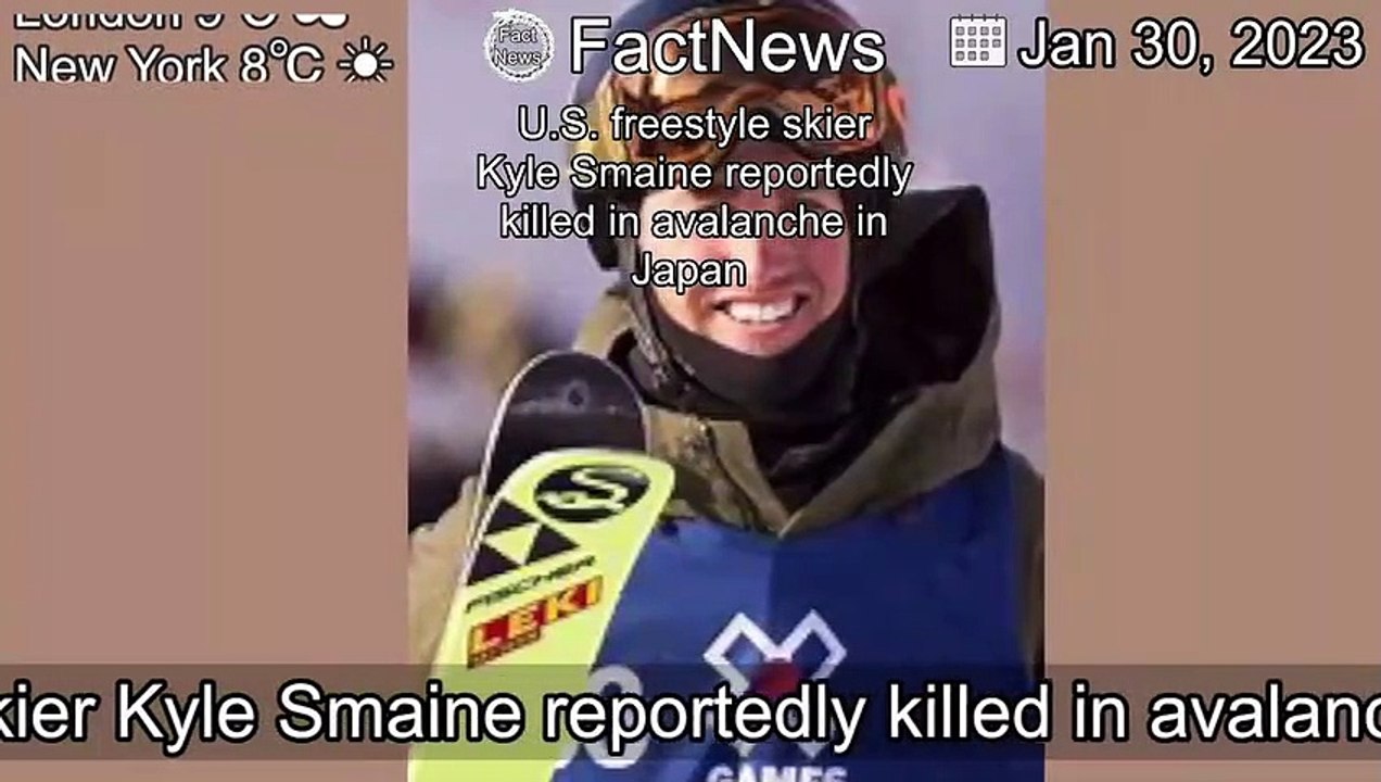 [latest]u S Freestyle Skier Kyle Smaine Reportedly Killed In Avalanche
