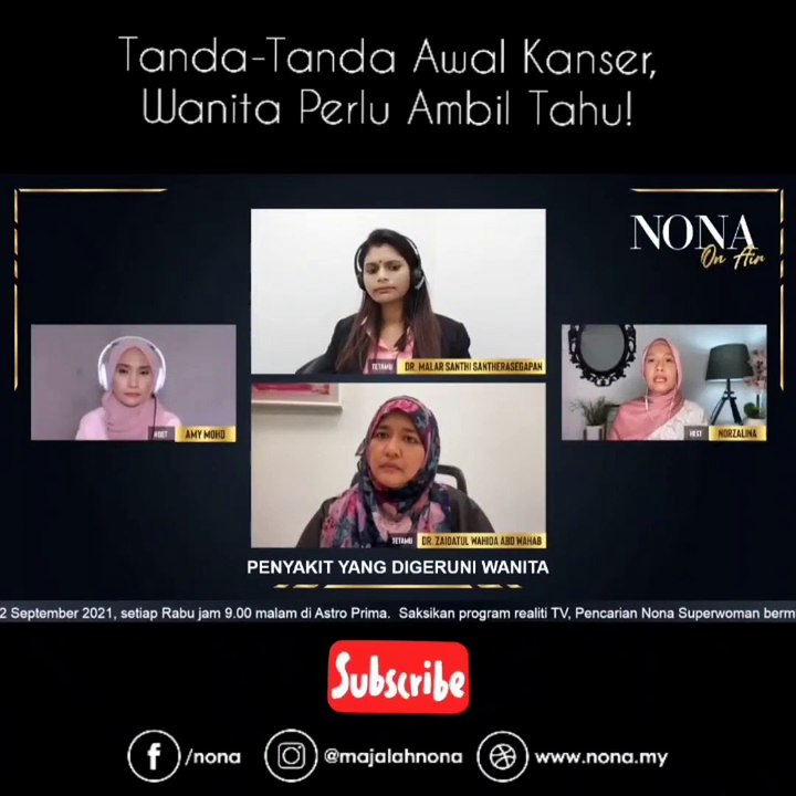 Awas Wanita! Perut Buncit Antara Tanda Awal Kanser NONA ON AIR - Video Dailymotion