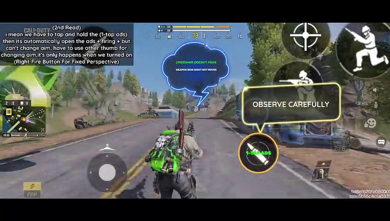 Call of Duty mobile CODM - RIGHT FIRE BUTTON FOR FIXED PERSPECTIVE SETTING IN-DEPTH EXPLANATION ...