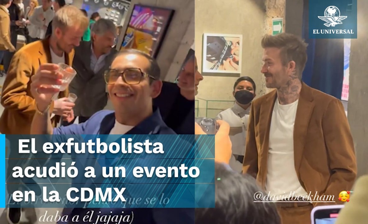 El Capi Pérez brinda con David Beckham: “Es más hermoso de lo que te ...