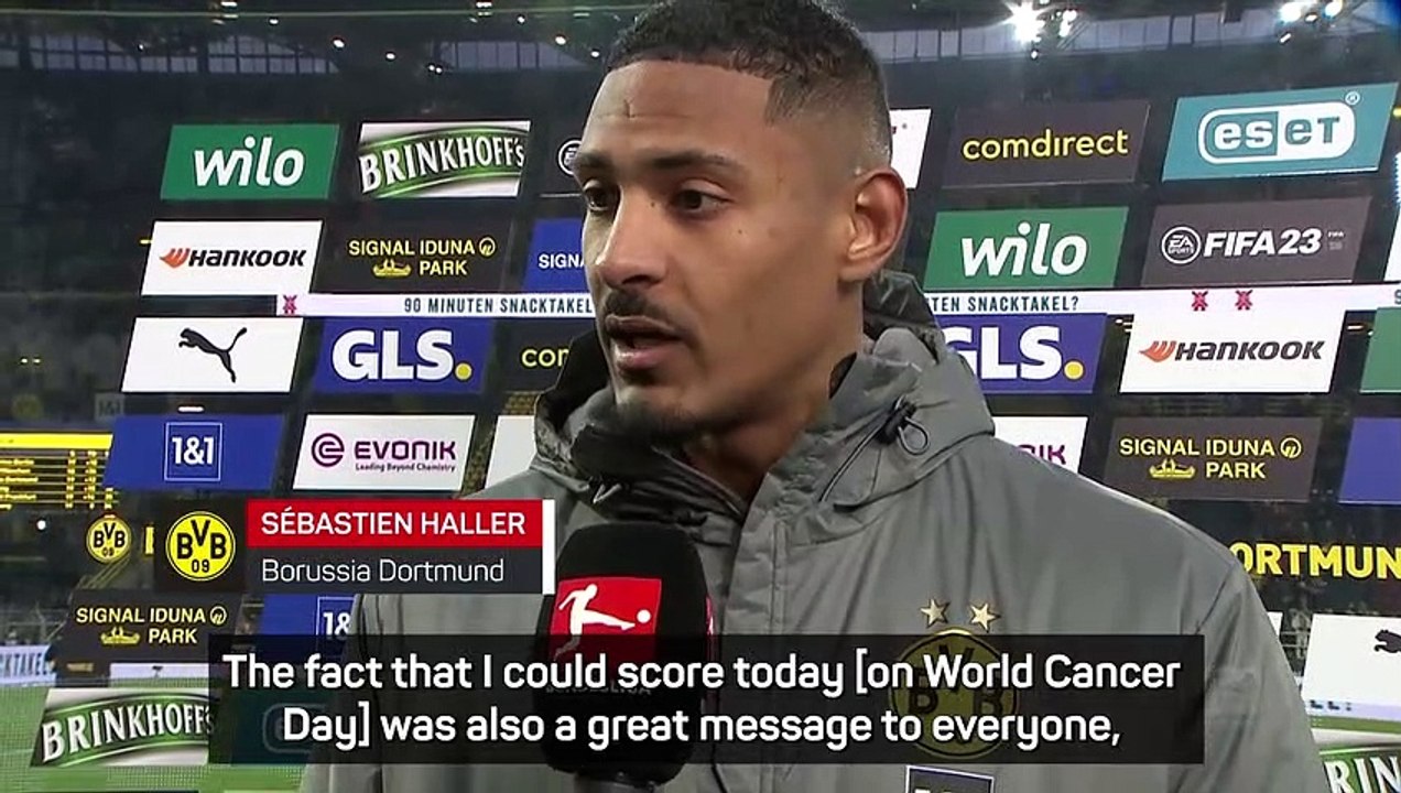Haller wanting to bring hope after scoring on World Cancer Day - video ...