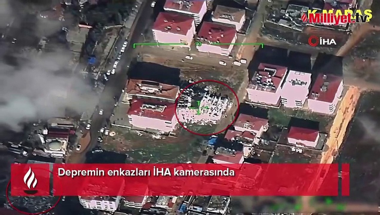 Depremin enkazları İHA kamerasında - Dailymotion Video