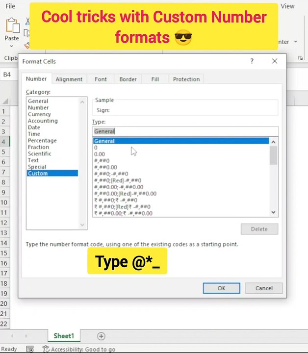 Cool tricks with Custom Number formats | Excel tips and tricks | #excel #format #shorts #reels # ...