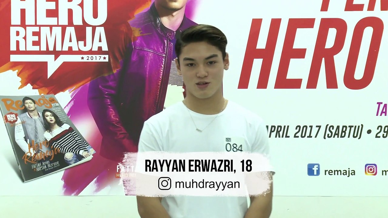 Casting Hero Remaja 2017 - Rayyan Erwazri Boleh Cakap Melayu Lah! - video Dailymotion