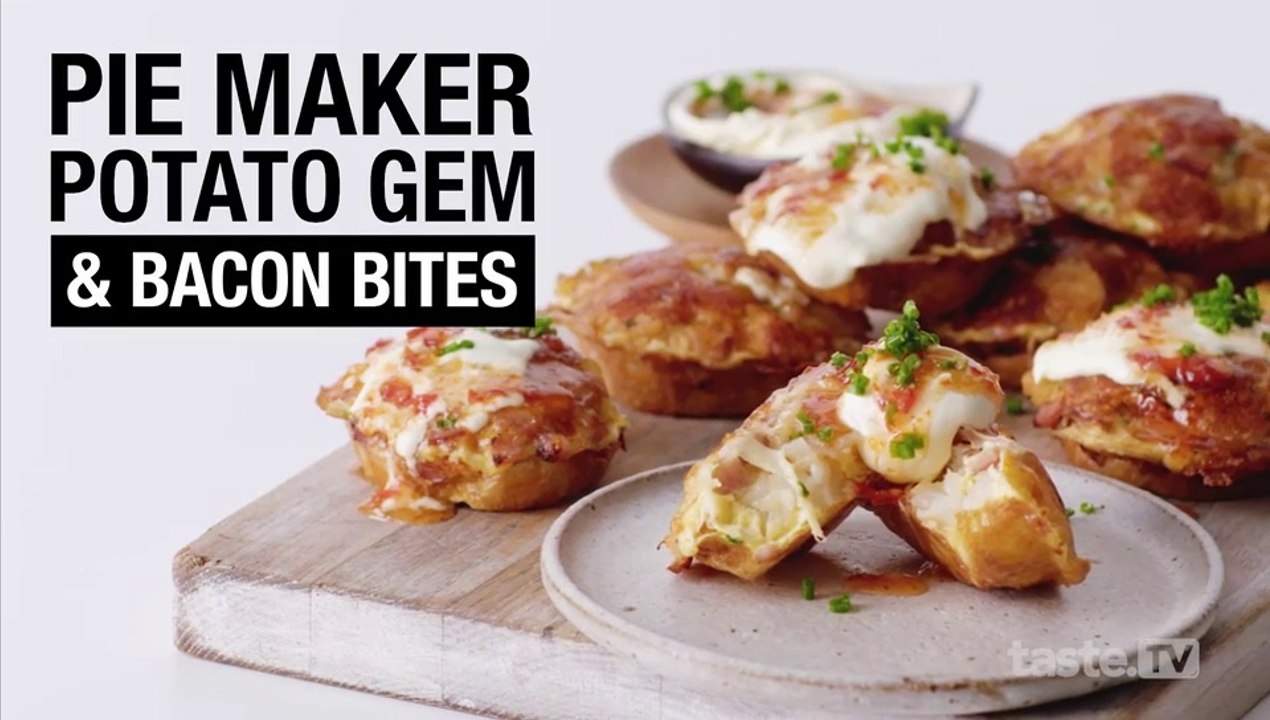 How To Make Pie maker cheesy potato gem and bacon bites - video Dailymotion