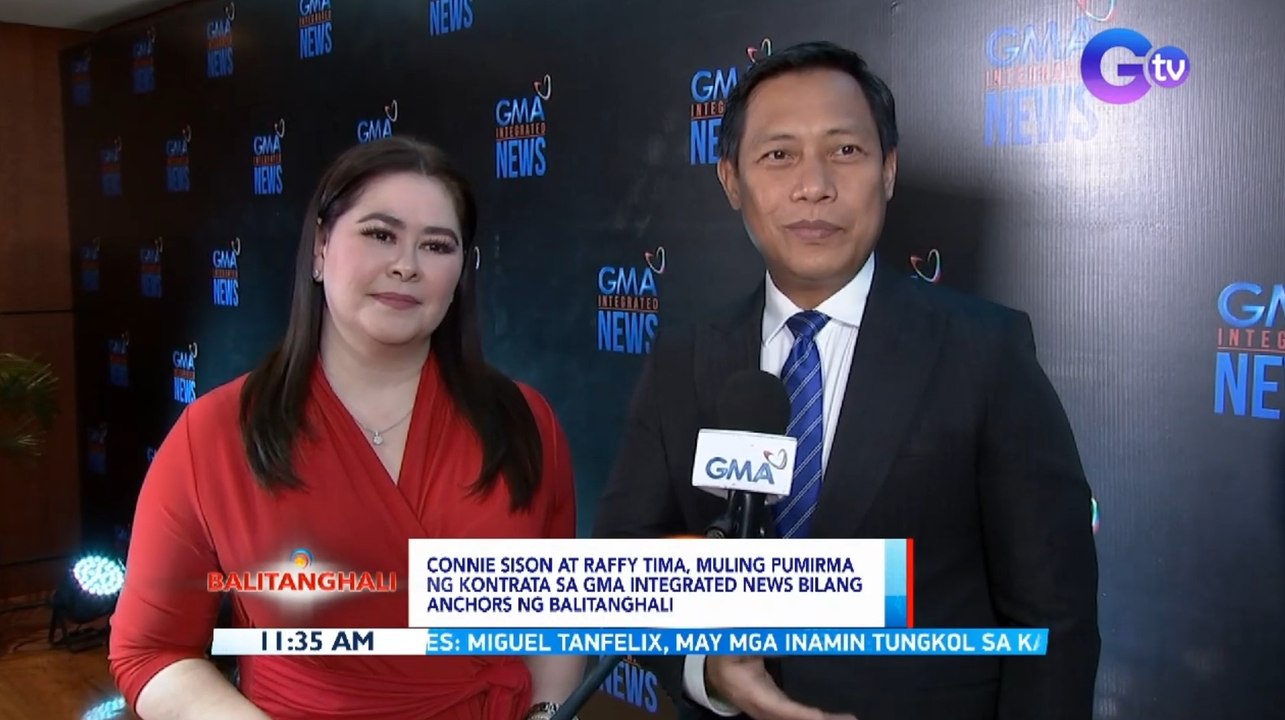 Connie Sison at Raffy Tima, muling pumirma ng kontrata sa GMA Integrated News bilang anchors ng ...
