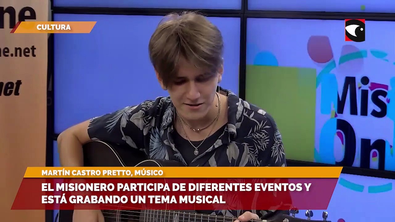 Martín Castro Pretto, músico misionero, interpretó canciones en vivo en ...