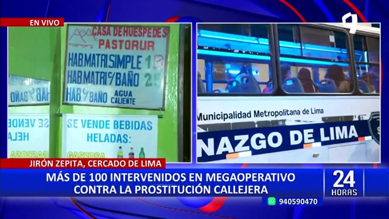 Cercado De Lima Más De 200 Intervenidos En Jirón Zepita Durante