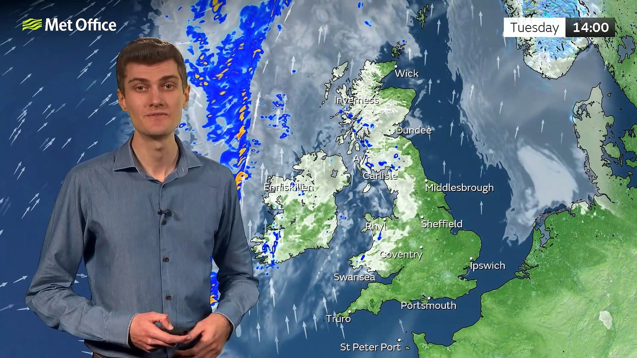 Met Office Evening Weather Forecast 13/02/23 – Clear but Clouds Rolling ...