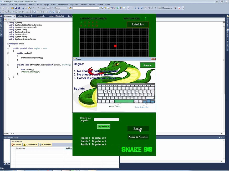 Como hacer un juego de snake con ranking en C# (Windows Forms) + Código Fuente - Vídeo Dailymotion