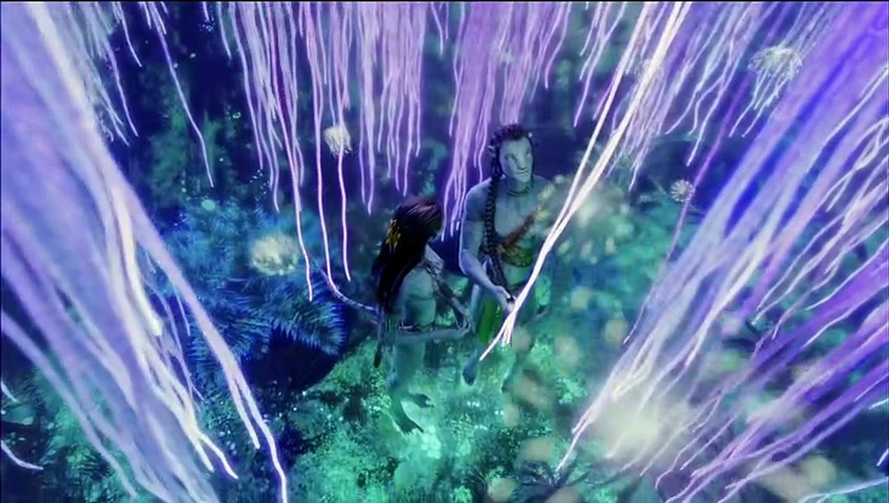Jake and Neytiri Kiss under the Tree of Voices - AVATAR (4k Movie Clip ...