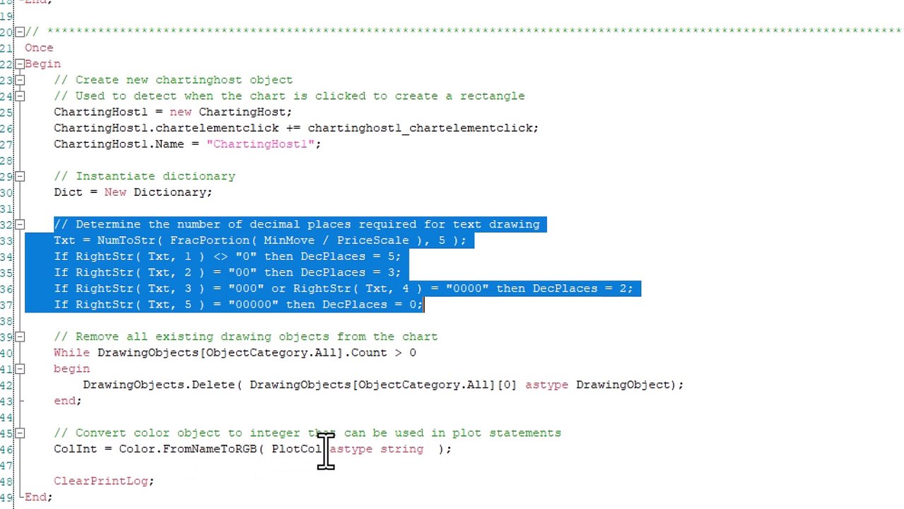 EasyLanguage quick-tip 82 | 'selecting' bars using a drawing tool - video Dailymotion