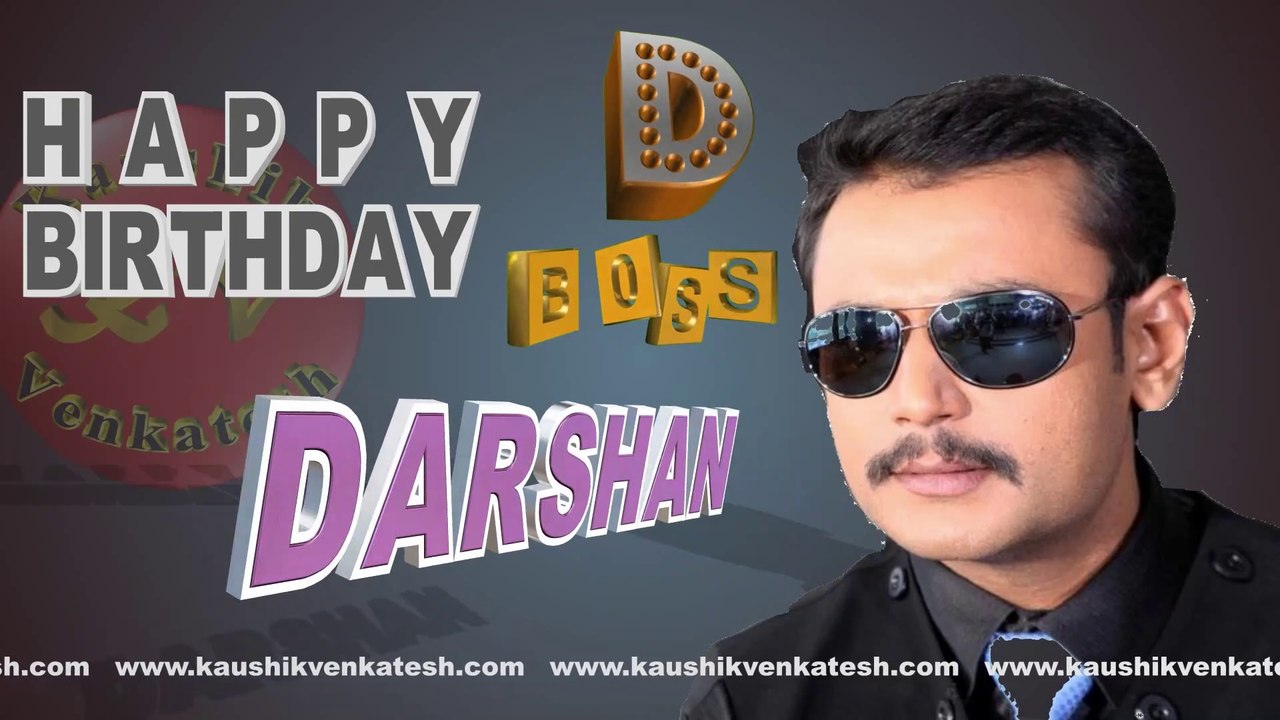 Happy Birthday Darshan (D Boss) - video Dailymotion