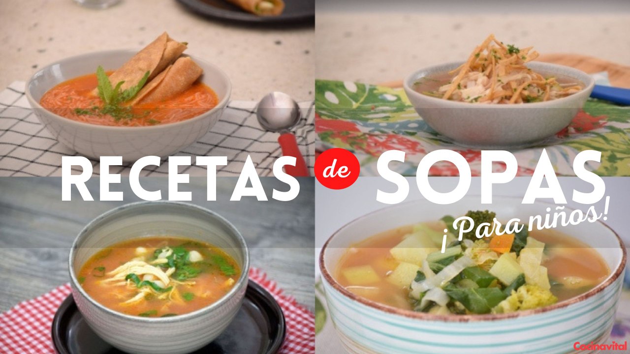 4 fáciles y nutritivas recetas de sopas para niños - Vídeo Dailymotion