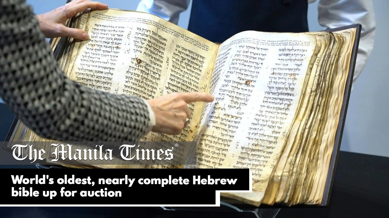 World's oldest, nearly complete Hebrew bible up for auction - video Dailymotion