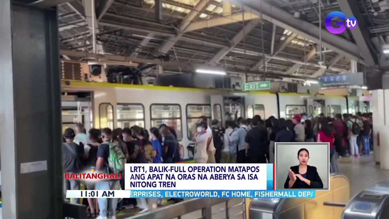 Ilang pasahero ng LRT-1, naperwisyo dahil sa limitadong biyahe matapos magkaaberya ang isang ...