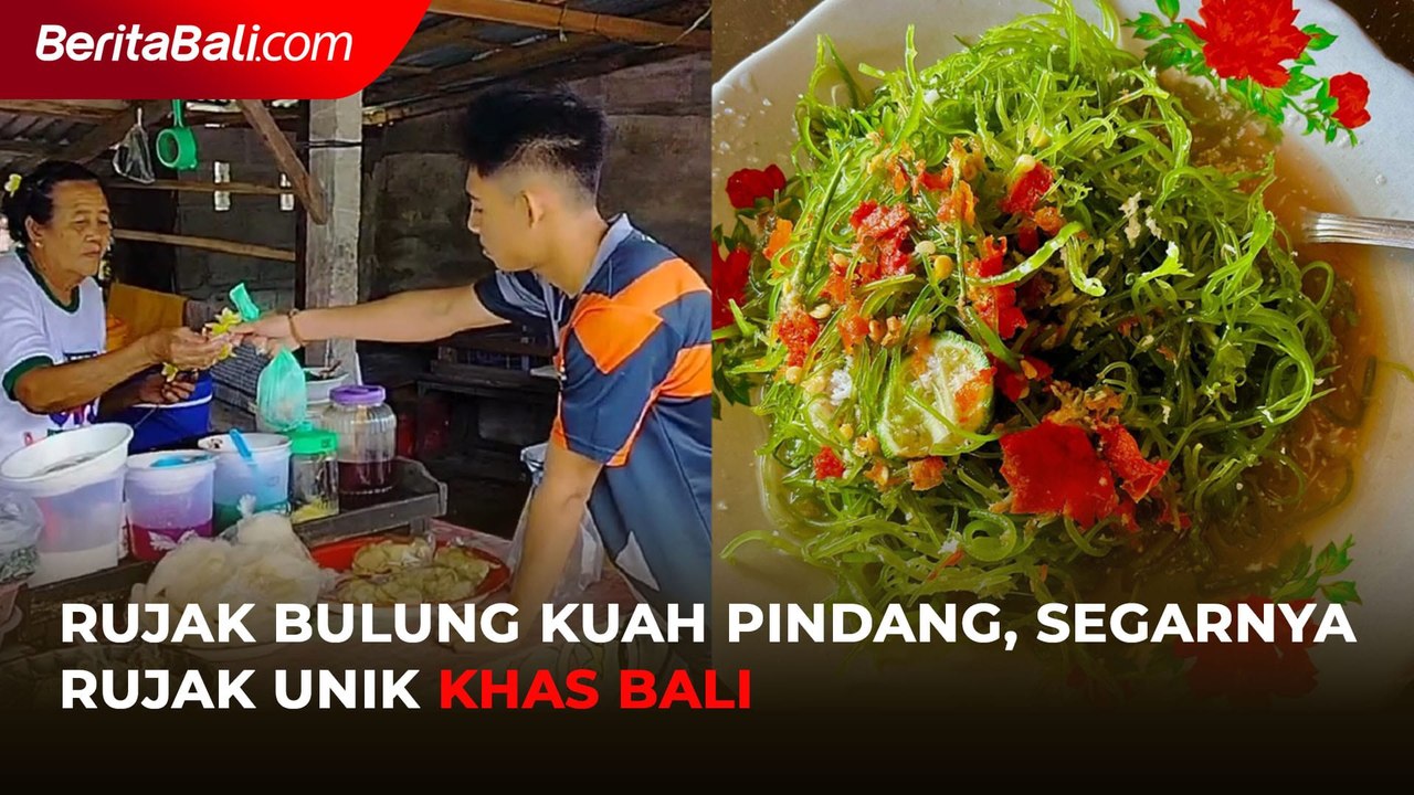 Rujak Bulung Kuah Pindang, Segarnya Rujak Unik Khas Bali - Video ...